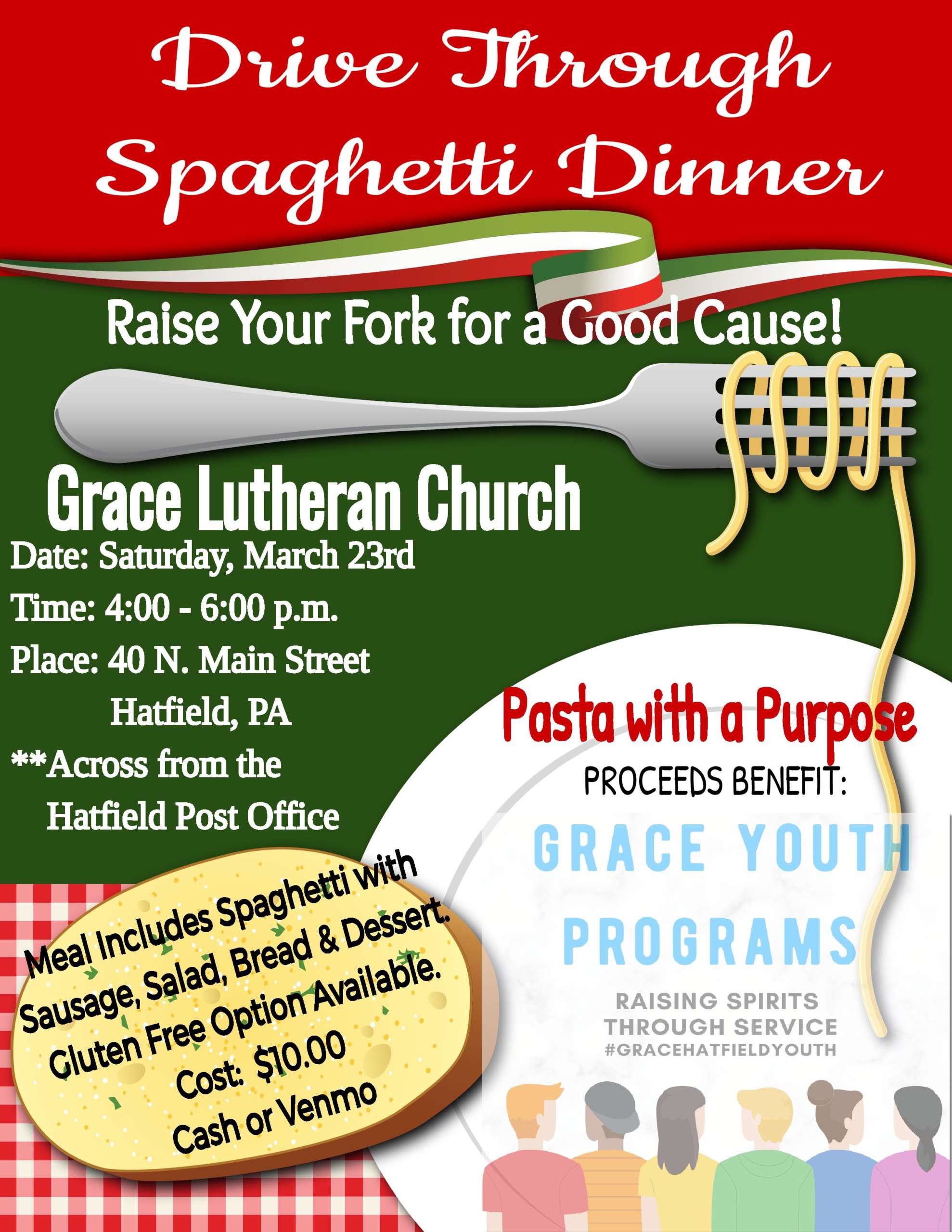 Drive-Through Spaghetti Dinner - Grace Lutheran Hatfield